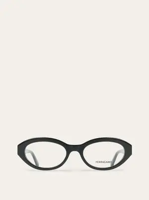 FERRAGAMO Aviator Optical Glasses - Black