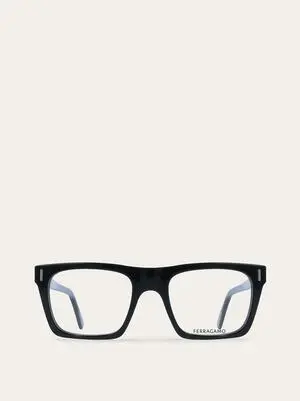 FERRAGAMO Rectangle Optical Glasses Black