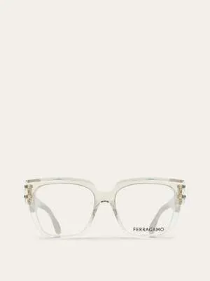 FERRAGAMO Rectangle Optical Glasses - Colorless