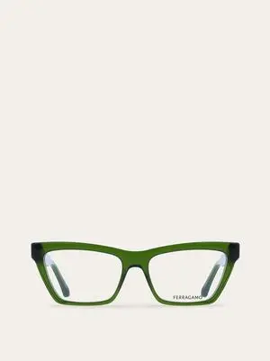 FERRAGAMO Aviator Optical Glasses - Green
