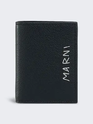 Marni Bifold Wallet Light Curry - Black