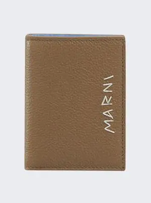 Marni Bifold Wallet Dark Petrol Creta