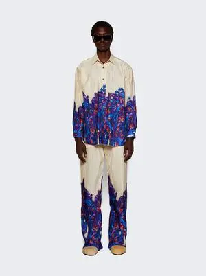 CASELLA MEYER Pleated Desert Shirt - Blue