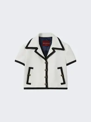 Gucci Cotton Tweed Jacket - Off White