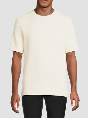 Theory Delroy Cotton-blend T-shirt - Winter White