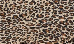 EDIKTED Leopard Ruffle Miniskirt