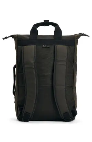 Barbour Field Water Resistant Waxed Cotton Backpack