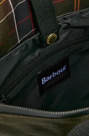 Barbour Field Water Resistant Waxed Cotton Backpack