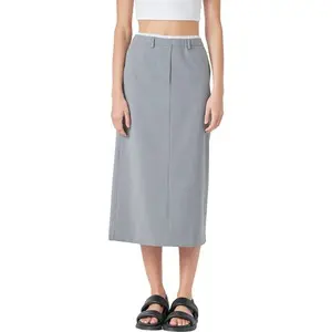 Grey Lab Slit Skirts