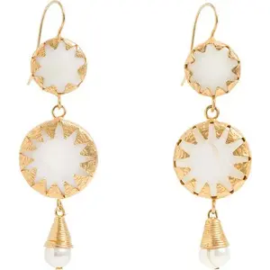 FREYA ROSE Warrioress Medallion Earrings - Gold