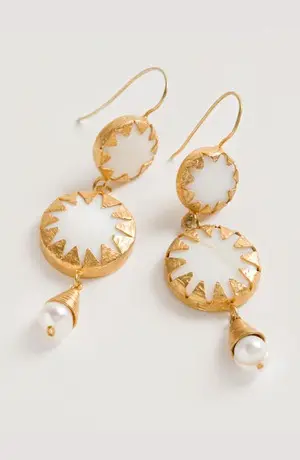FREYA ROSE Warrioress Medallion Earrings