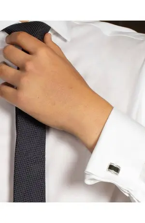 Tateossian Carbon Fiber Cuff Links - Black