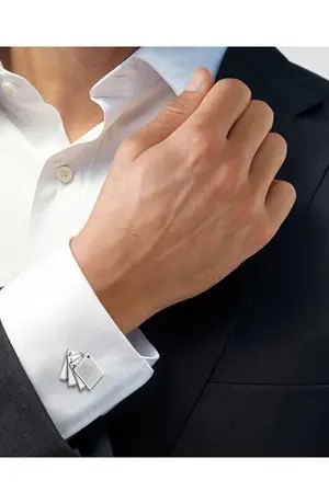 Tateossian Playing Cards Cuff Links - Silver