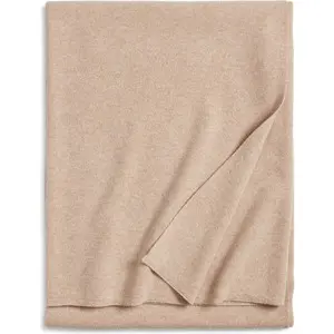 Nordstrom Cashmere Throw Blanket - Tan Thread