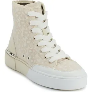 Dkny Bitsy High Top Platform Sneaker - Xvq - Hemp/ White