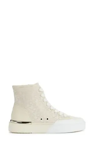 Dkny Bitsy High Top Platform Sneaker - Xvq - Hemp/ White