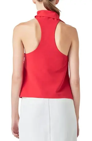 GREY LAB Choker Tie Top