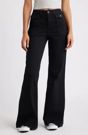1822 Denim Belle Patch Pocket Flare Jeans