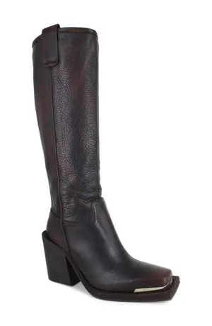 ZIGI Joshana Knee High Boots - Brown Leather