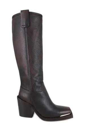ZIGI Joshana Knee High Boots - Brown Leather