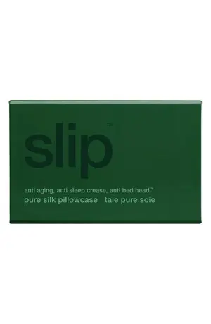 Slip Pure Silk Queen Pillowcase - Moss Green