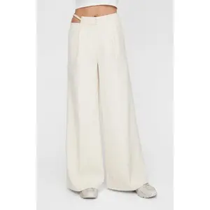 Nasty Gal Cutout Waist Wide Leg Trousers