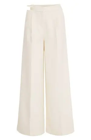 Nasty Gal Cutout Waist Wide Leg Trousers