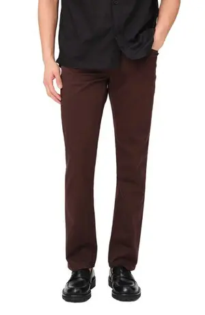 Warp + Weft Ams Slim Fit Stretch Cotton Pants