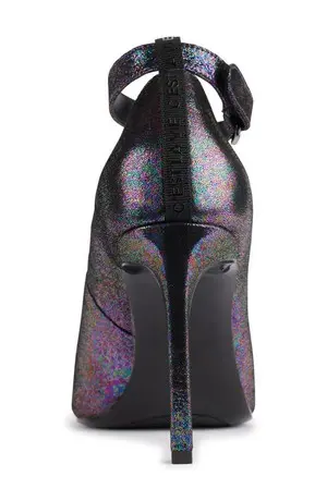 Karl Lagerfeld Paris Sury Ankle Strap Pump - Purple Multi