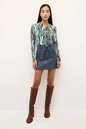 MARIE OLIVER Vallie Skirt - Space Blue