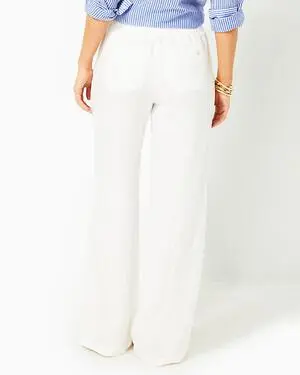 Lilly Pulitzer® 31' Deri Linen Palazzo Pant