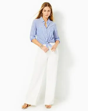 Lilly Pulitzer® 31' Deri Linen Palazzo Pant