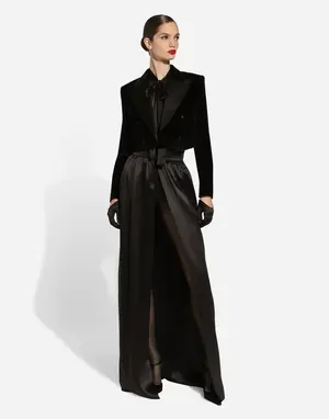 Dolce & Gabbana Silk Chiffon Shirt With Pussy-bow - Black