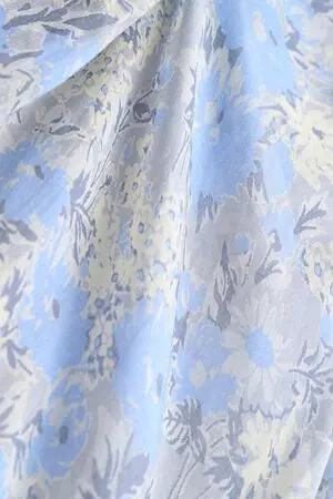 ELIZABETH GILLETT Tess Floral Scarf - Blue