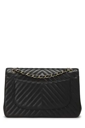 Chanel Chevron Lambskin Double Flap