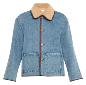 Still Here Still Here Townes Reversible Denim Jacket - Classic Blue
