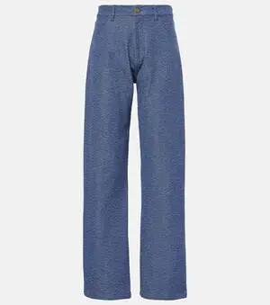 Tove Axel Cotton-blend Straight Pants
