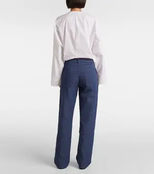 Tove Axel Cotton-blend Straight Pants