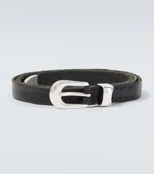 Our Legacy Our Legacy Leather Belt Black