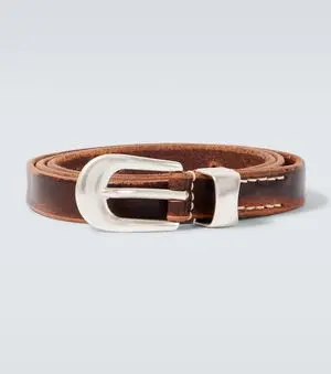 Our Legacy Leather Belt - Brown