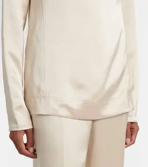 TOTEME Satin Top - Beige