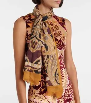 Etro Printed Cashmere Scarf