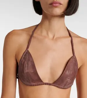 Rick Owens Denim Bra Top