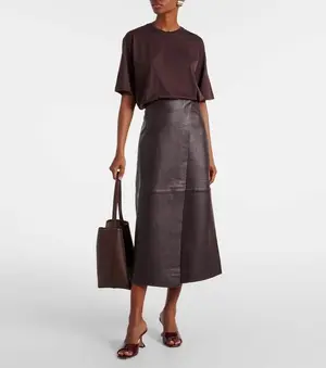 Amina Muaddi Lupita 70 Patent Leather Mules - Burgundy