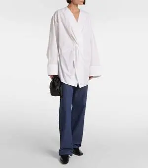 Tove Destry Gathered Cotton Poplin Top
