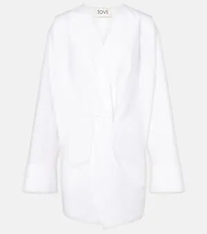 Tove Destry Gathered Cotton Poplin Top