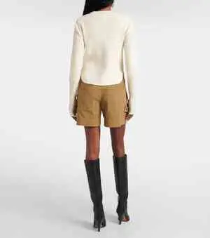 MARANT ETOILE Gabyne Ribbed-knit Sweater - White