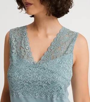 Hanro Cotton Lace-trim Moments Nightdress