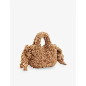 Simone Rocha Embellished Faux Fur Tote Bag