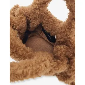 Simone Rocha Embellished Faux Fur Tote Bag